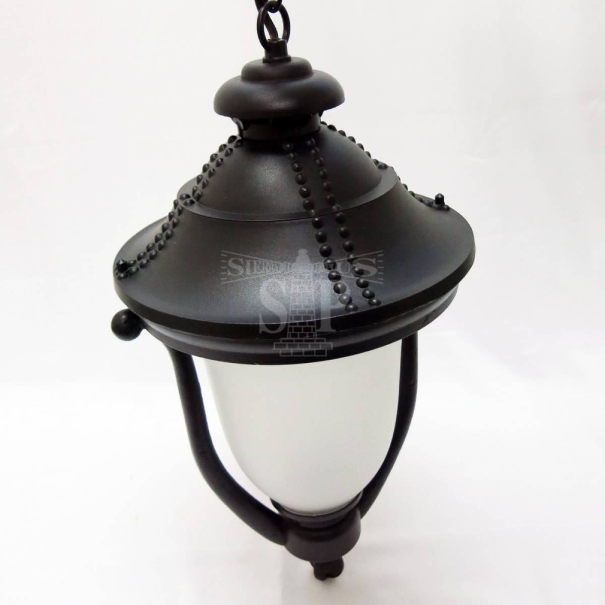 8028 Classic Outdoor Pendant Ceiling Gate Lamp (Black Casing With ...