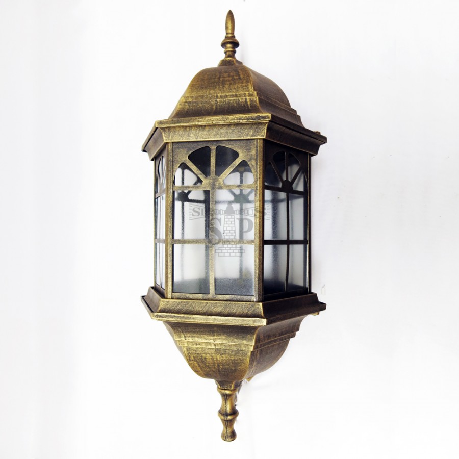 07 Classic Outdoor Wall Gate Lamp (Antique Gold)