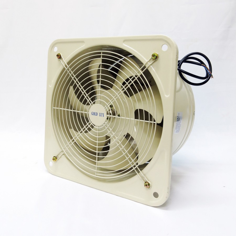 GOLD LUX 10-inch Industrial Exhaust Fan c/w Guard [Recessed Type] (Beige)