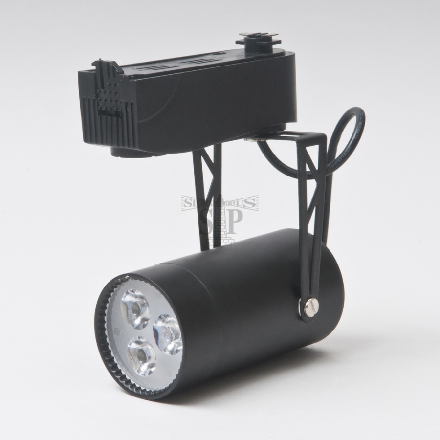 3 X 1W SMD LED Track Light (Black)