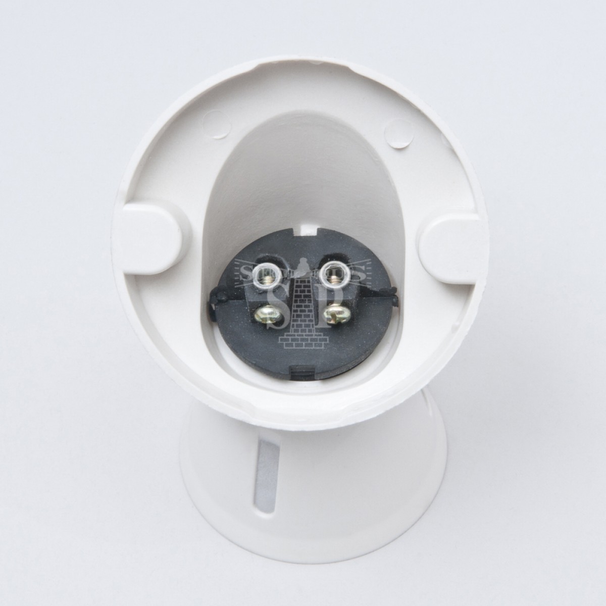 0208 B22 Angle Batten Lamp Holder / Socket Light Bulb Holder c/w Base ...