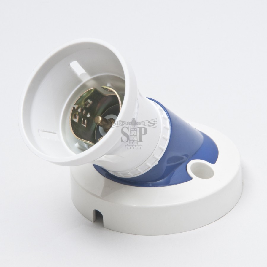 L2990 B22 Angle Batten Lamp Holder / Socket Light Bulb Holder c/w Base ...