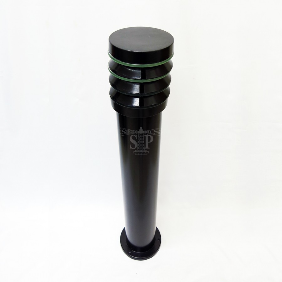 04 1M E27 Outdoor Lamp Pole / Landscape Lamp c/w Guard (Black)