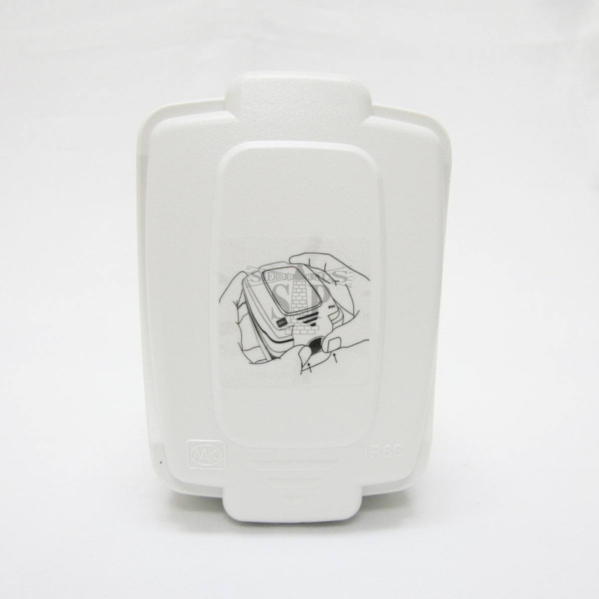 MK 86486 Masterseal Compact 13A IP66 Weatherproof Switch Socket (White)