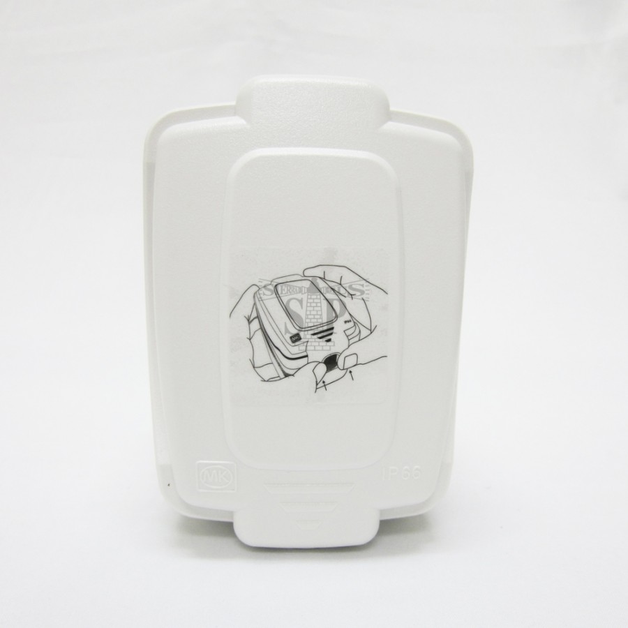 MK 86486 Masterseal Compact 13A IP66 Weatherproof Switch Socket (White)