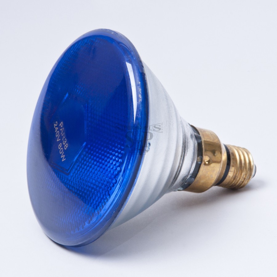Phoenix PAR 38 80W Colour Incandescent Filament Flood Light Bulb (Blue)