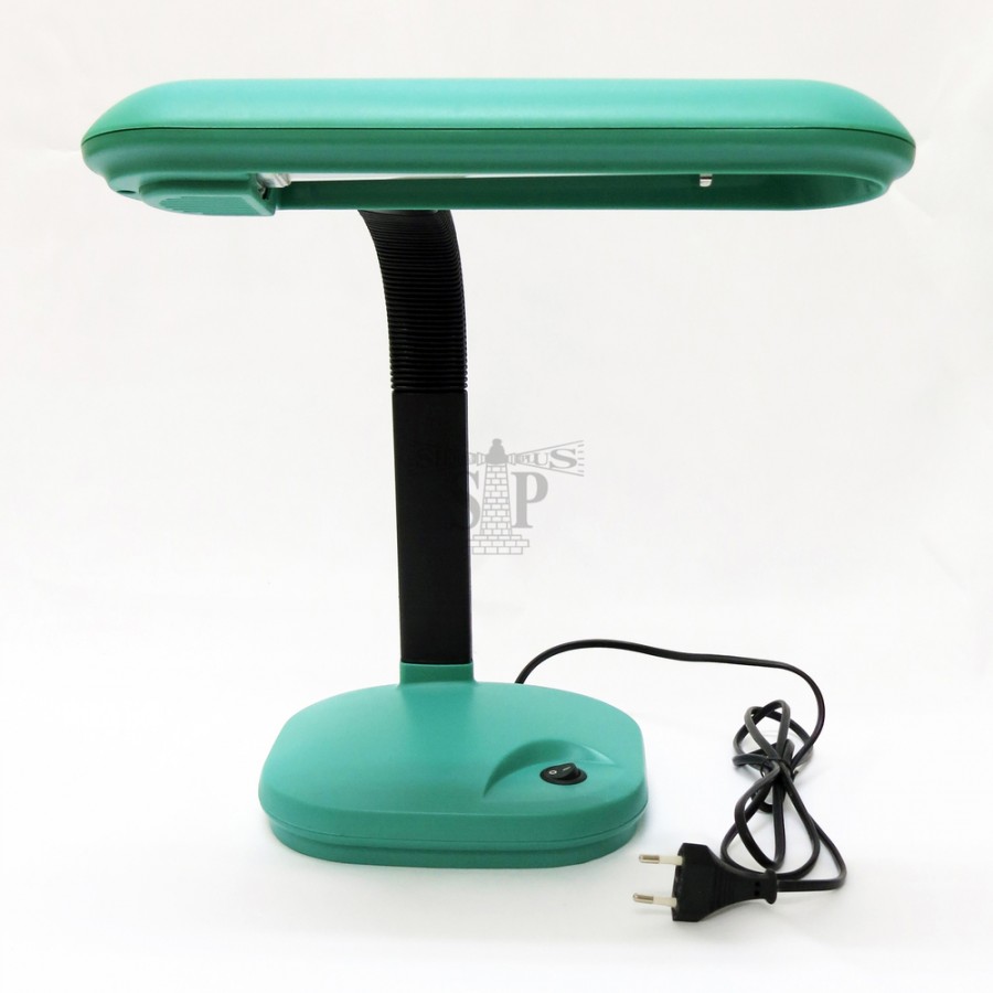 2002 Desk Lamp / Table Lamp (Green) c/w PL 11W Fluorescent Tube