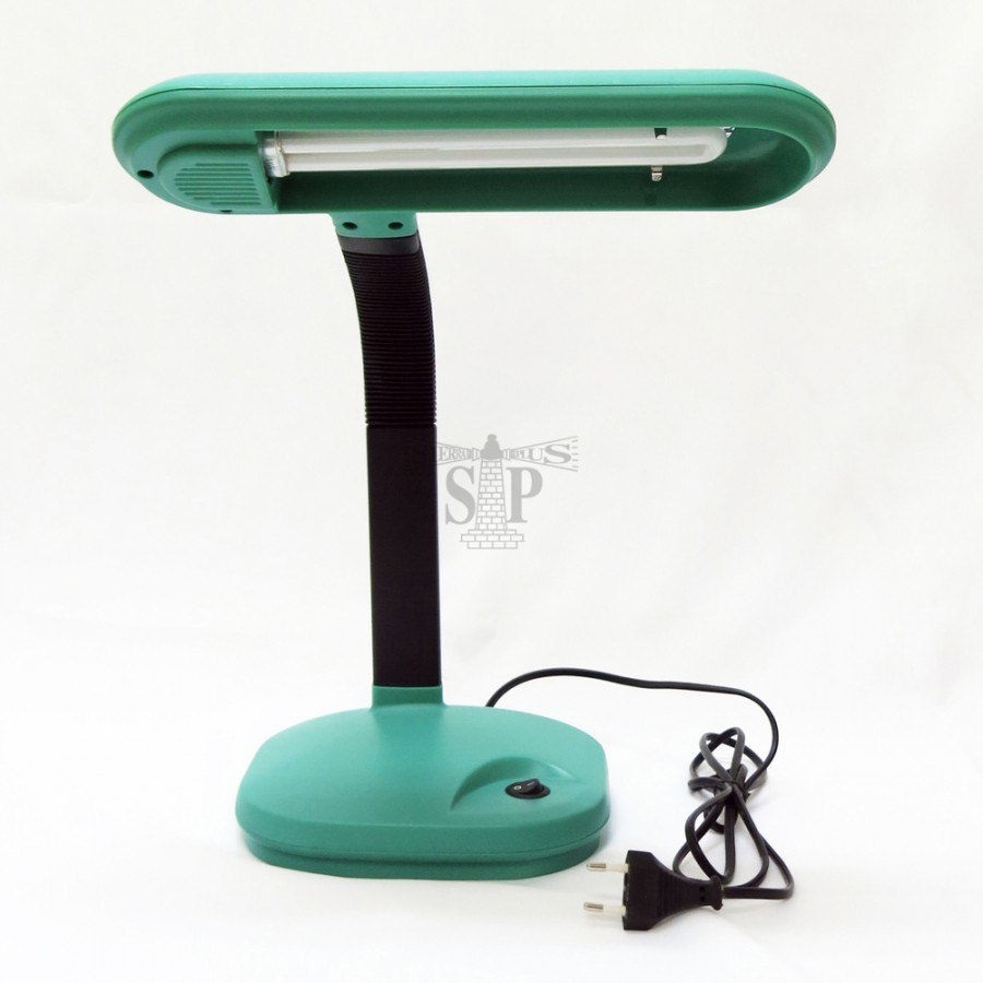 2002 Desk Lamp / Table Lamp (Green) c/w PL 11W Fluorescent Tube