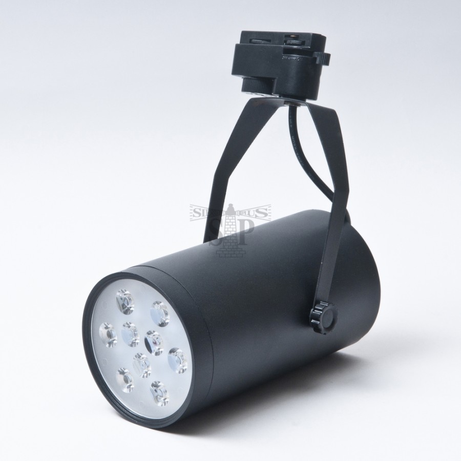 901 9X1W SMD LED Track Light Black 