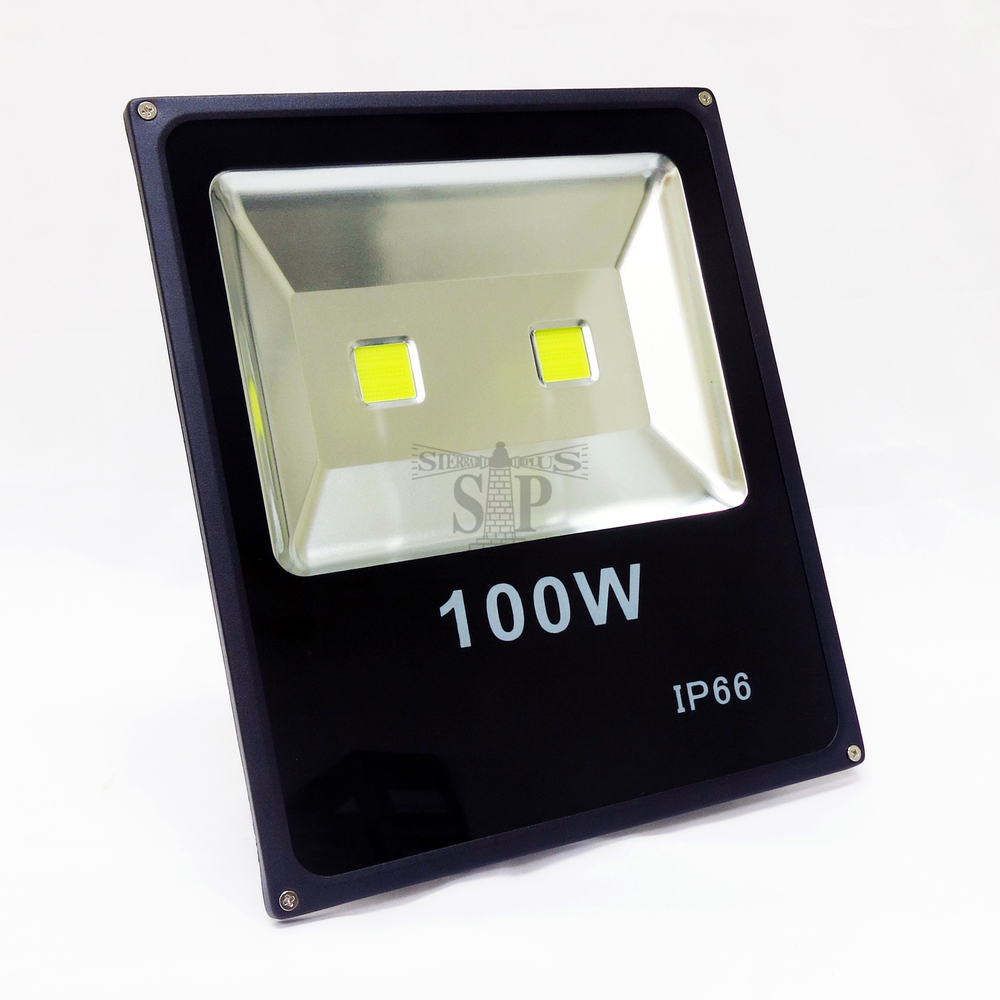 BTG 100W (2 x 50W) COB LED Flood Light (Black)