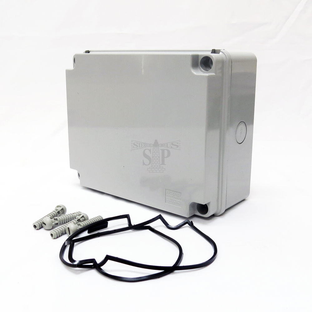PVC-LINK 10 x 8 x 4 (inch) ABS Weatherproof IP66 Enclosure Box (Grey)