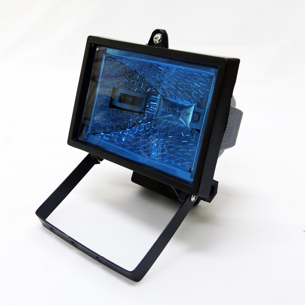 150W R7s IP 44 Halogen Flood Light Square (Black)