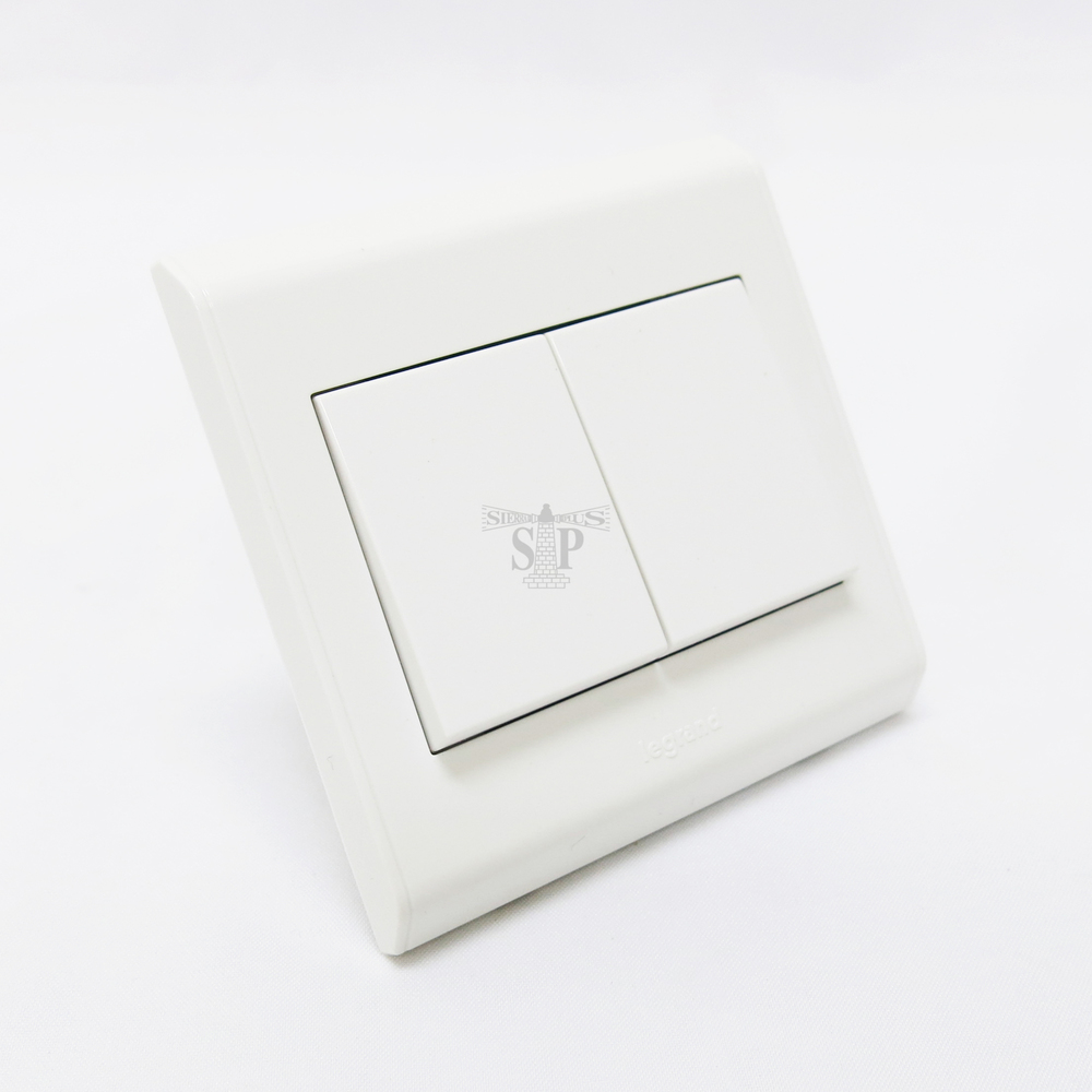 Legrand 10Amp 2 Gang Switch [SIRIM] (White)