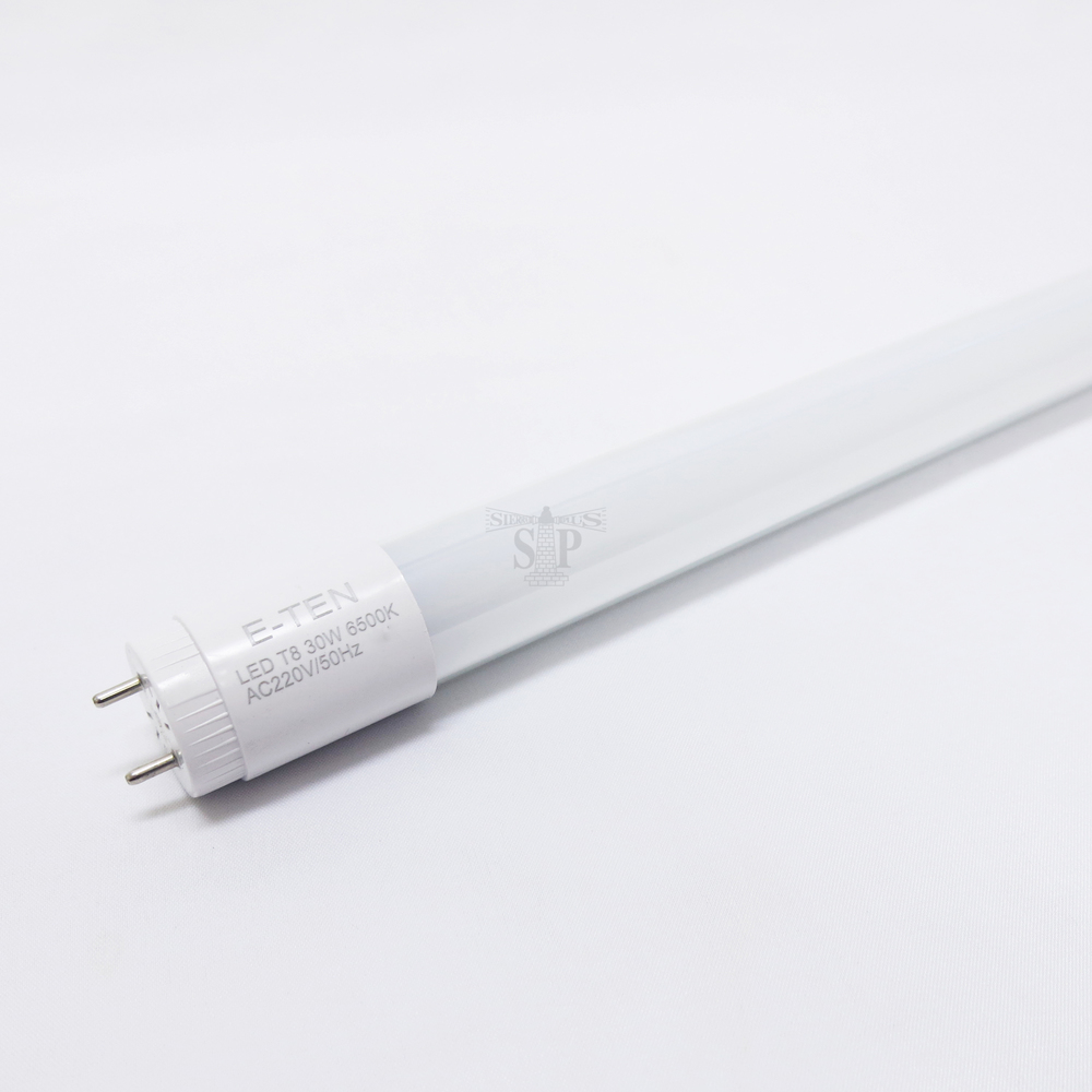 E-TEN 4ft 30W G13 T8 LED Glass Layer Double Input Tube [Extra Bright] (White)