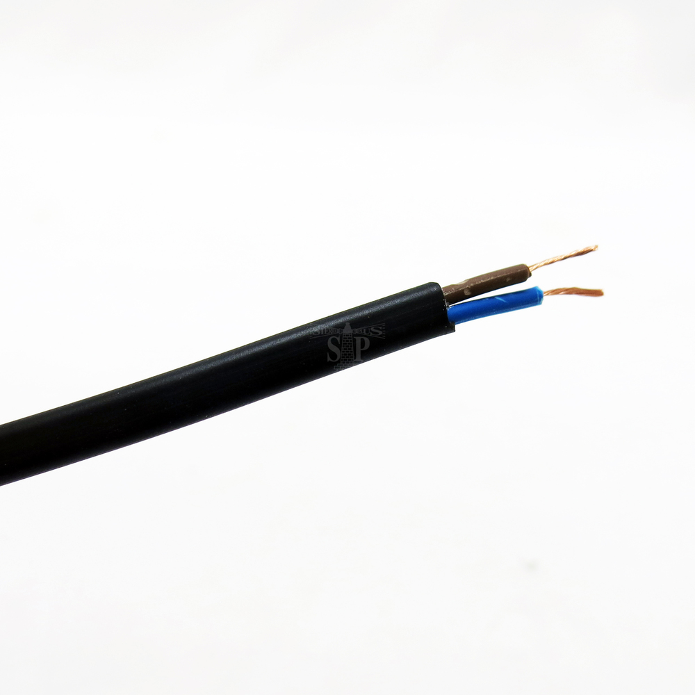 1 x [1 Meter] GDL Pure Copper 23/0.15 x 2 Core VDE PVC Insulated PVC ...