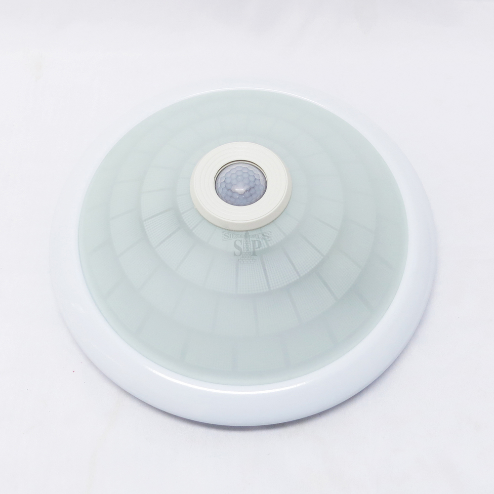 12-inch 2 x E27 Flush Mount LED Ceiling Light Round c/w PIR Motion ...
