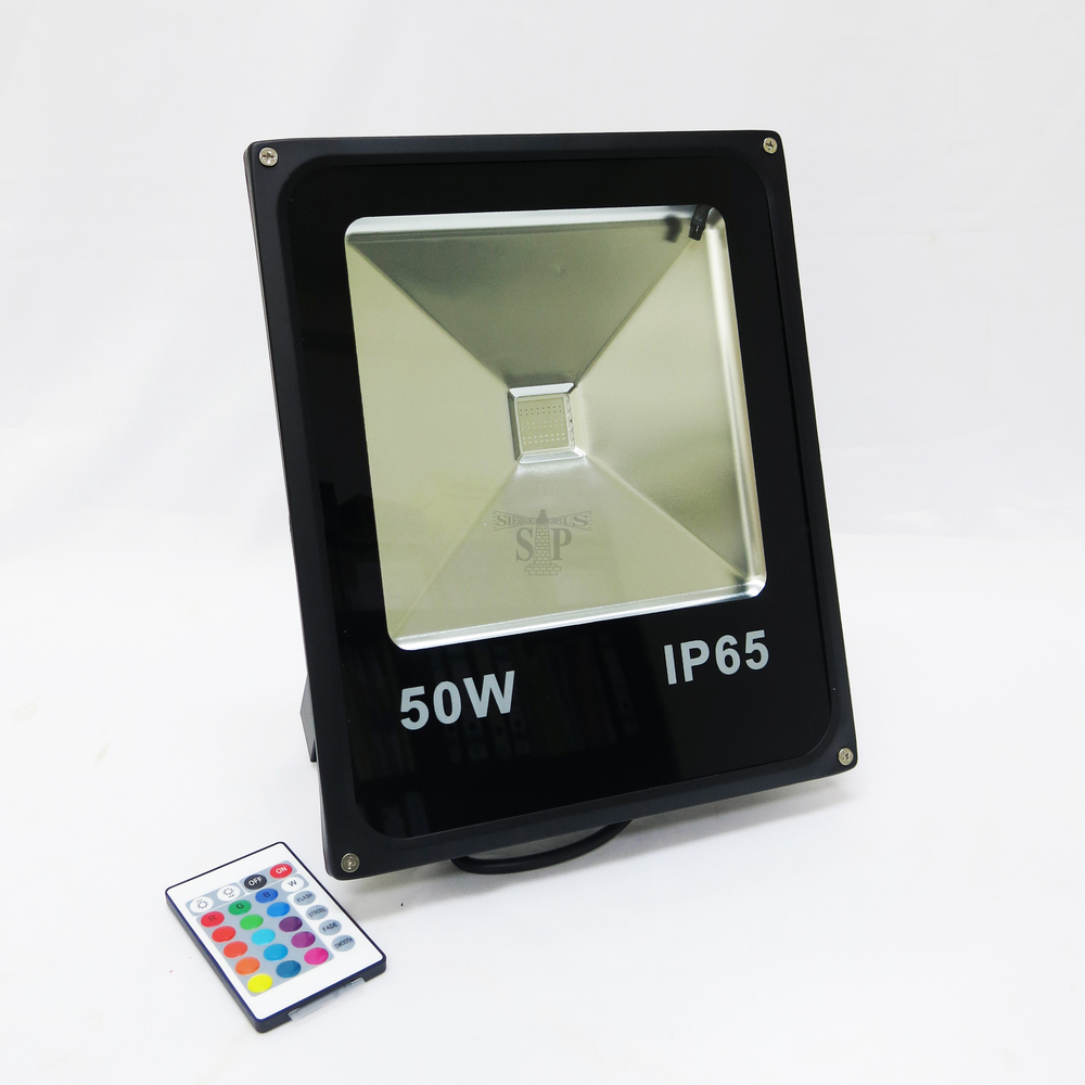 E-TEN 50W COB LED Flood Light (Black) - RGB