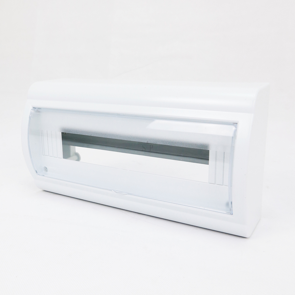PVC-LINK IPL 12-16 Way 1 Row MCB Box / Distribution Board (White)
