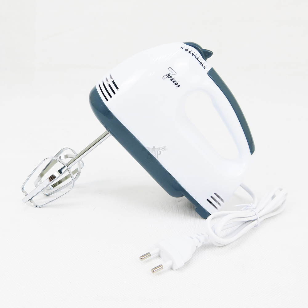 GOLD LUX 150W Electric Egg Whisk Hand Mixer (White) c/w Stainless Steel ...