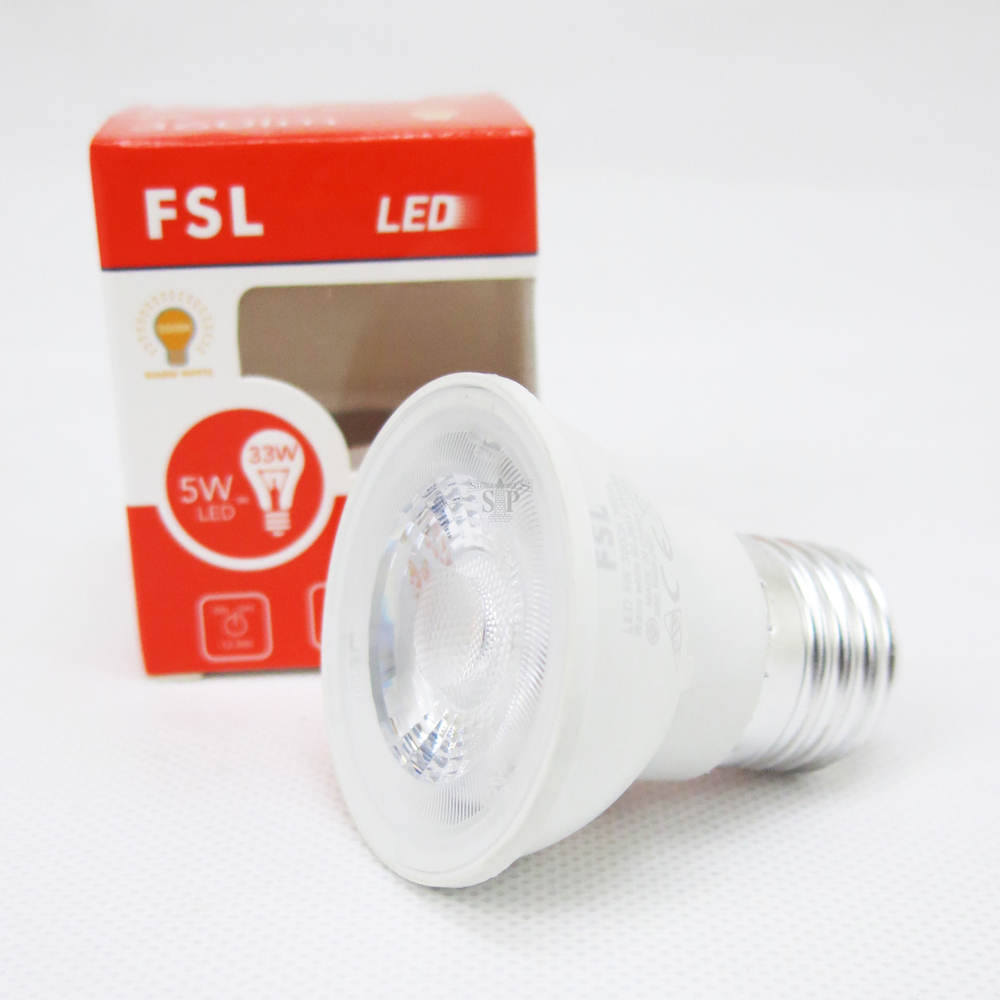 FSL E27 5W PAR16 / MR16 SMD LED Lamp Bulb [SIRIM Approval]