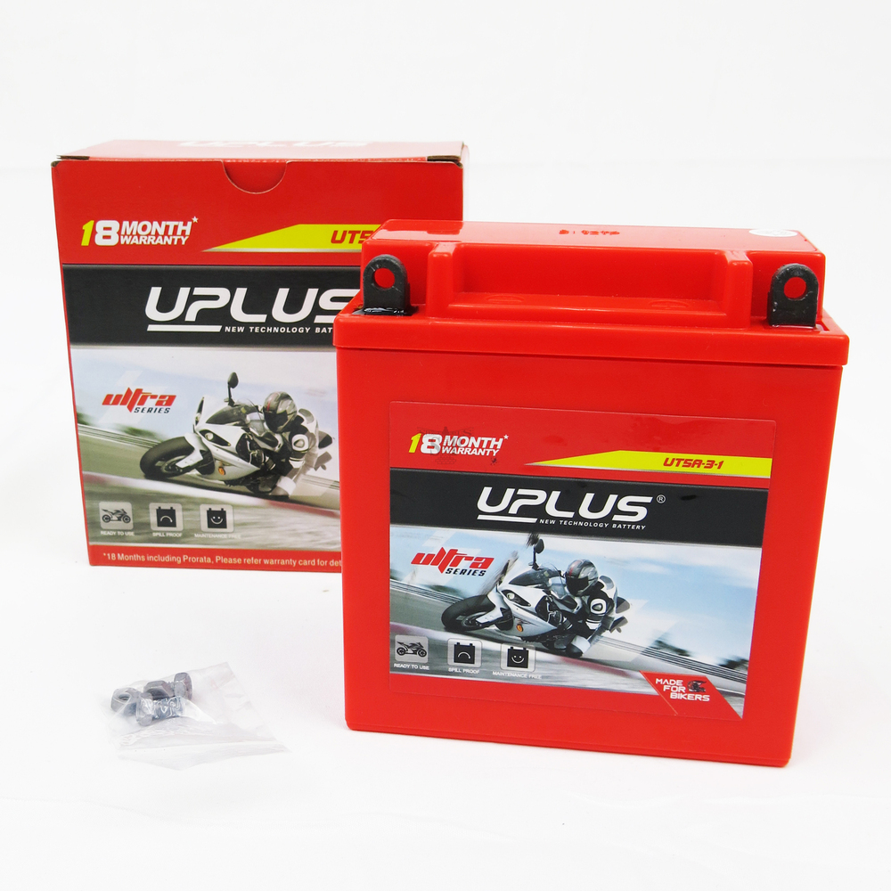 UPLUS UT5A-3-1 Ultra Series 12V 5AH Superstart Power Sports Motor Cycle ...
