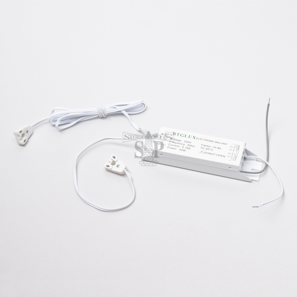 BTGLUX 20W-40W Electronic Choke c/w T8 End Cap Wire