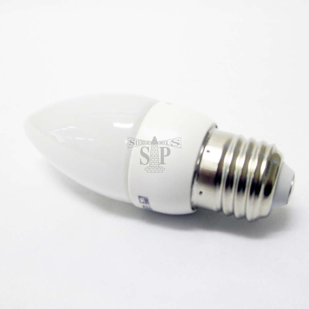 3W E27 LED Candle/Bullet Bulb (Frosted/Opal)