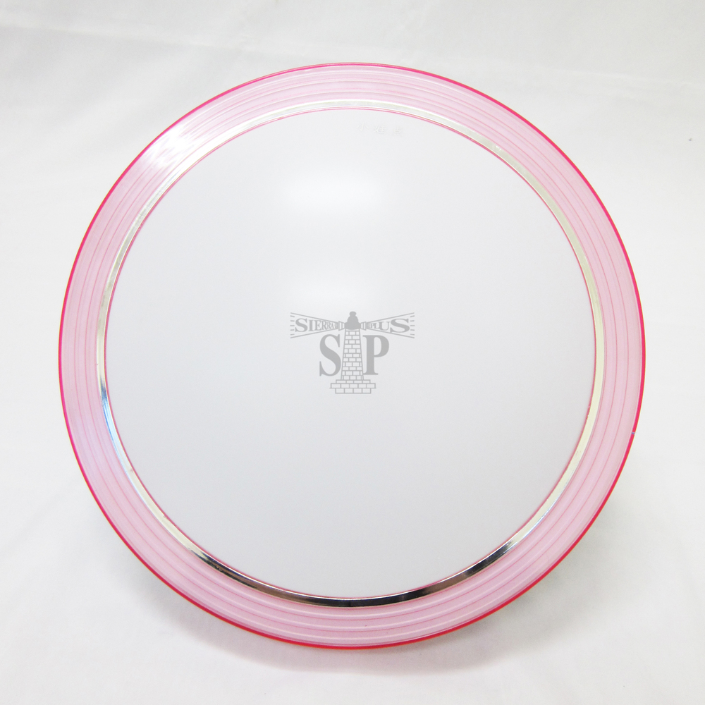 13-inch 64 18W Flush Mount LED Ceiling Light Round (Pink)