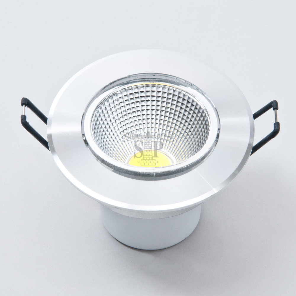 3W Directional COB LED Spot Light / LED Down Light Recessed Type (Silver)