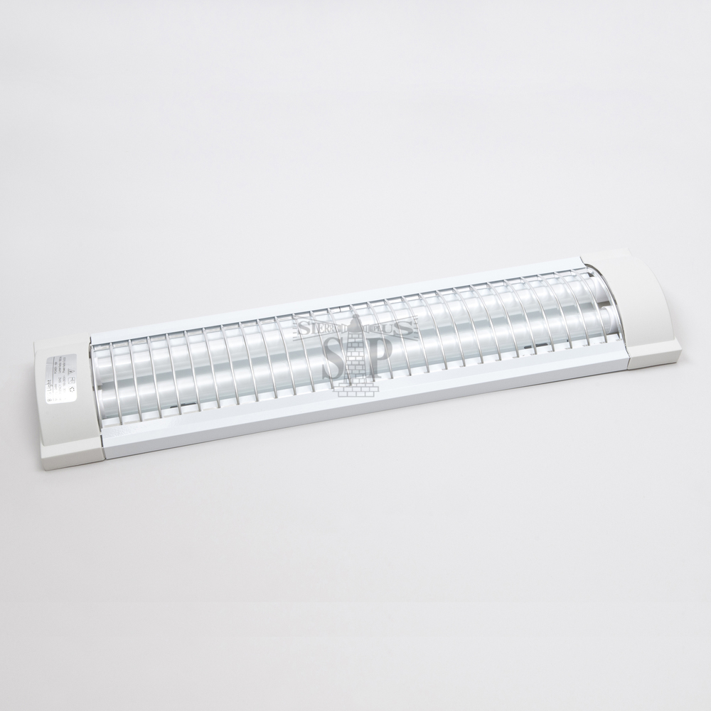 BTG 228 4ft Double Circuit Fitting c/w [2pcs] 4ft 18W T8 LED Glass Tube