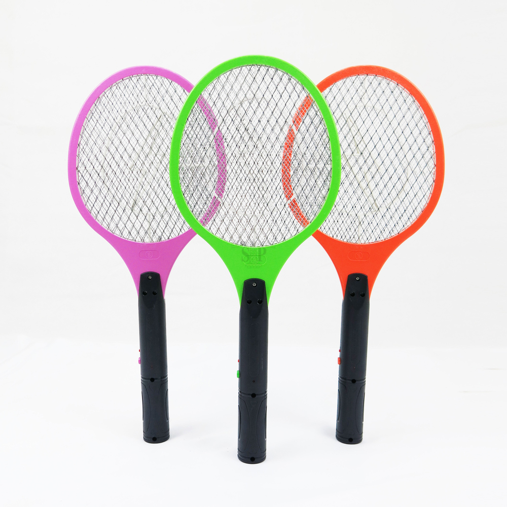 801 Rechargeable 2 Pin Plug Electric Insect / Mosquito Racket / Swatter ...