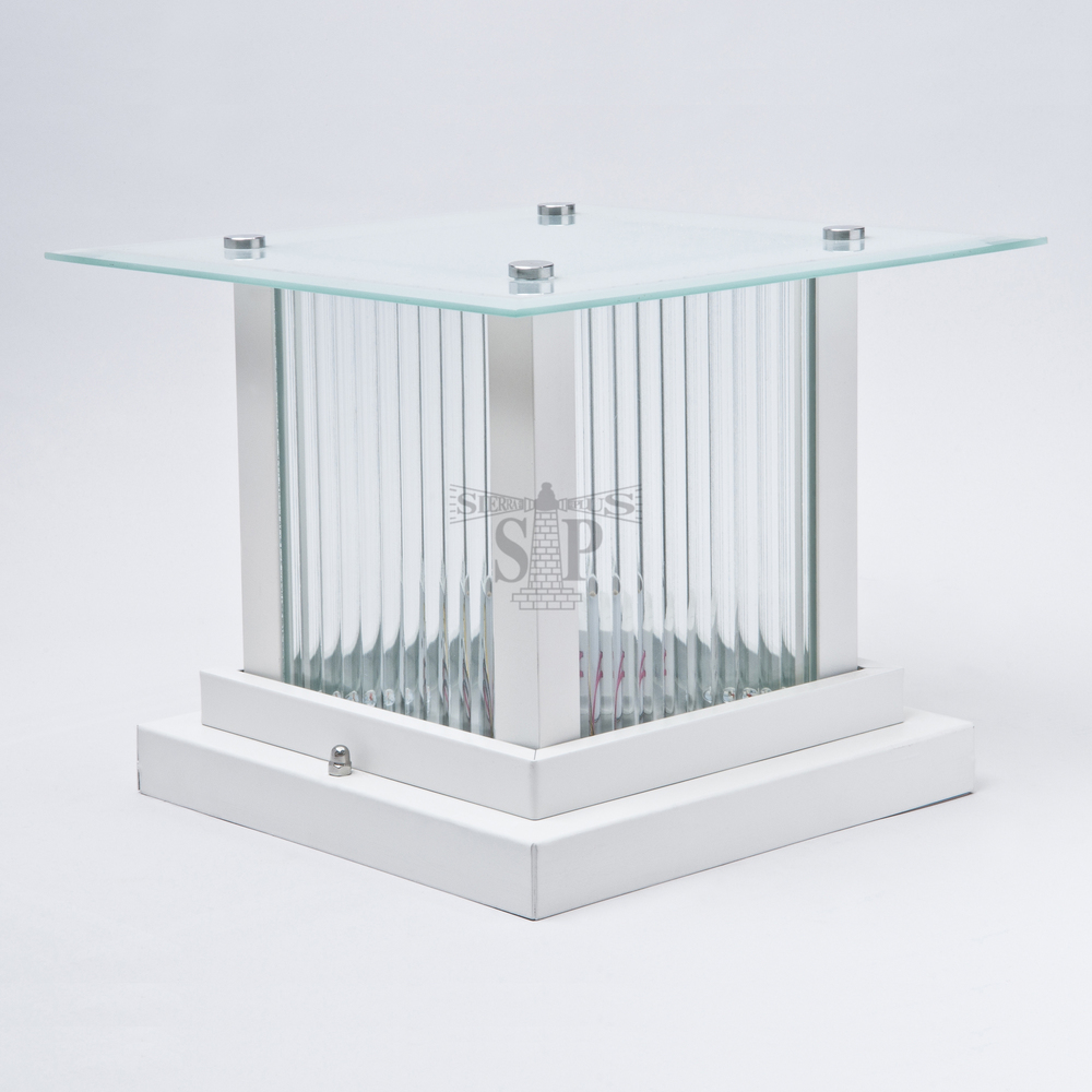 9913 10-inch Modern E27 LED Outdoor Gate Lamp Square For Pole / Pillar