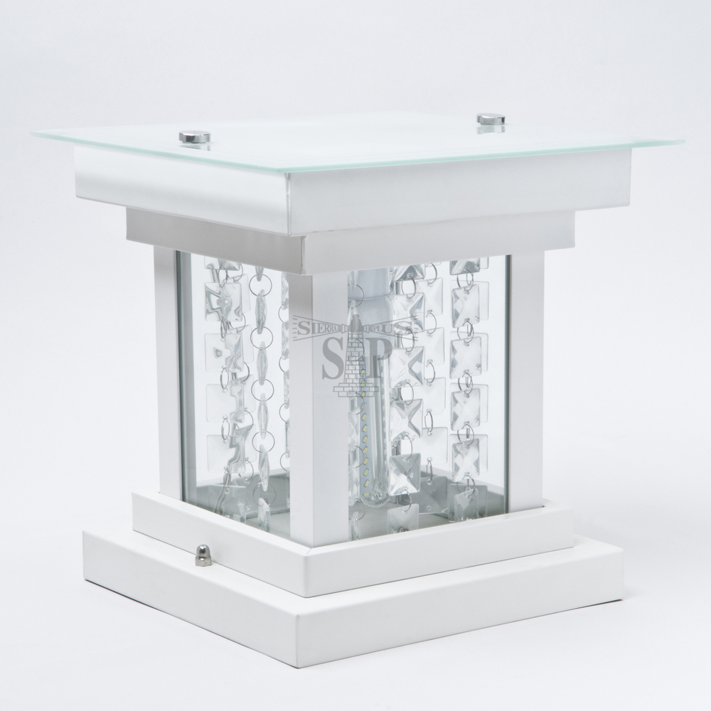 9916 8-inch Modern E27 LED Outdoor Gate Lamp Square For Pole / Pillar