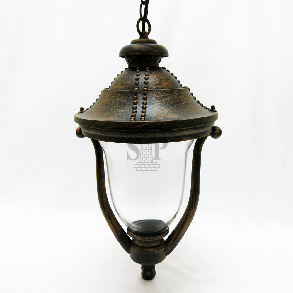 8028 Classic Outdoor Pendant Ceiling Gate Lamp (Antique Bronze)