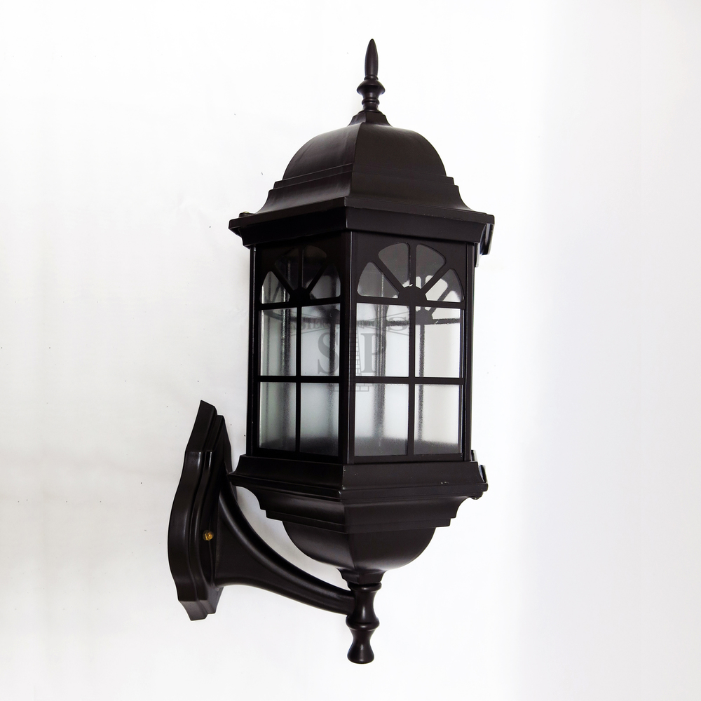 07 Classic Outdoor Wall Gate Lamp (Black)