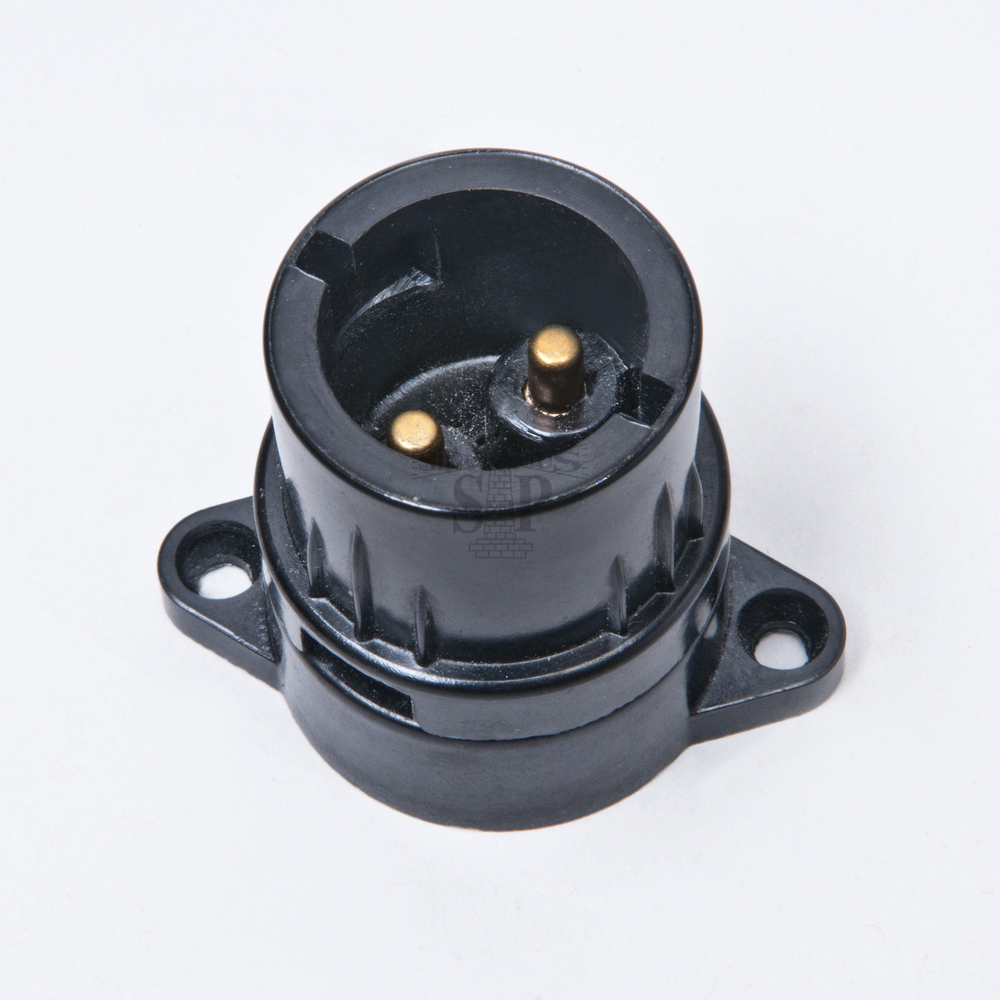 NIPPON II B22 Wedge Lamp Holder Socket Light Bulb Holder Weatherproof Black